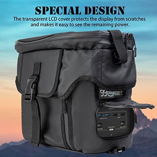Waterproof Carrying Bag Compatible with ECOFLOW DELTA 2 Portable Power Station, Protective Sleeve, Dust Cover, Portable Power Station Bag with Adjusta