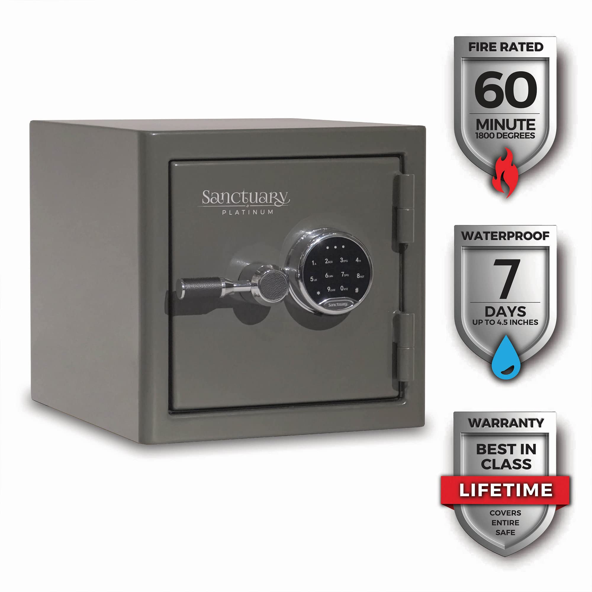 Sanctuary Sports Afield Platinum Home & Office Series 1.97 cuft Fire-Rated/Waterproof Safe SAH2