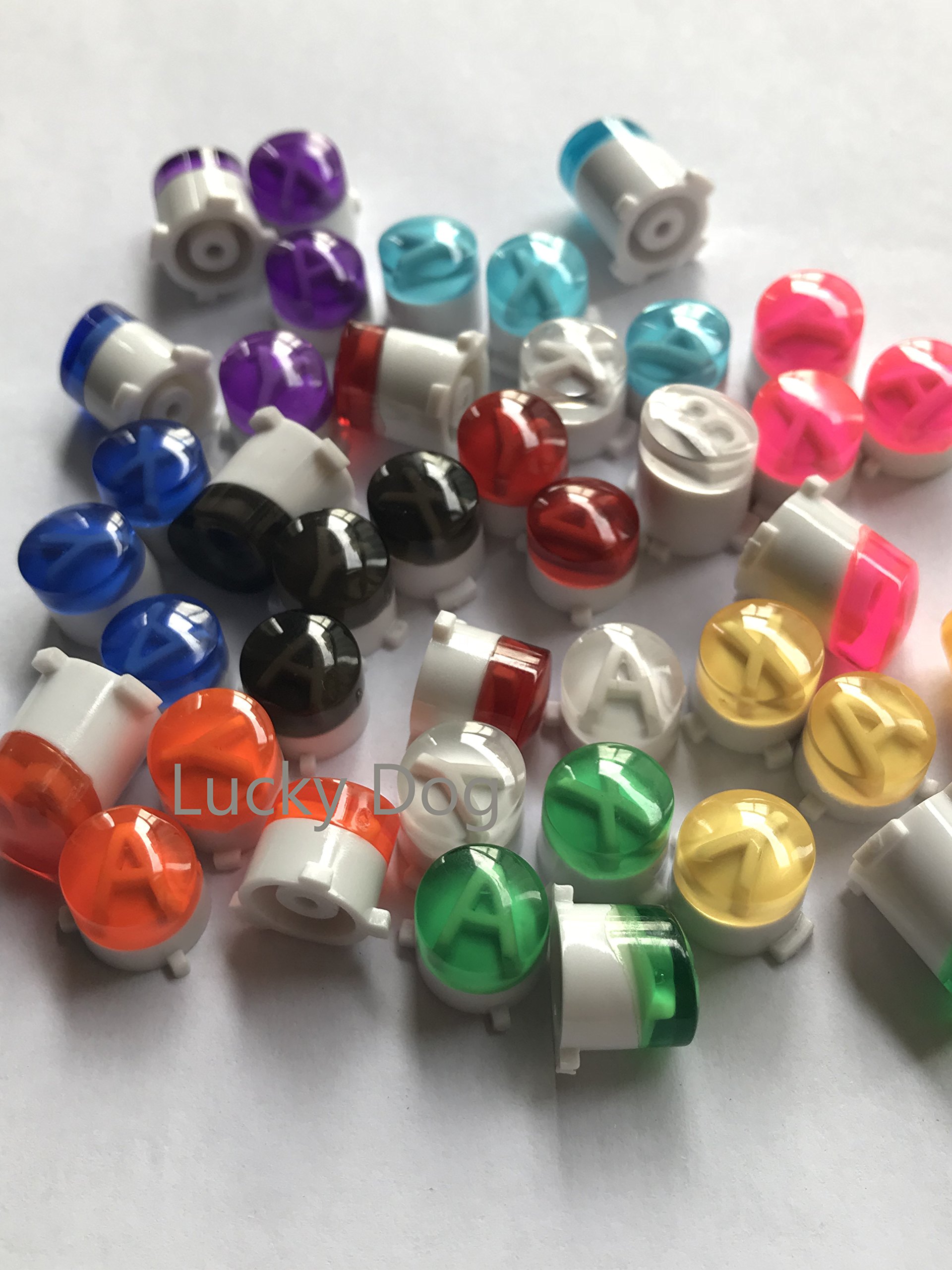 Red Bullet Buttons ABXY Mod Kit Joystick for Xbox One Xbox One Slim Elite Controller