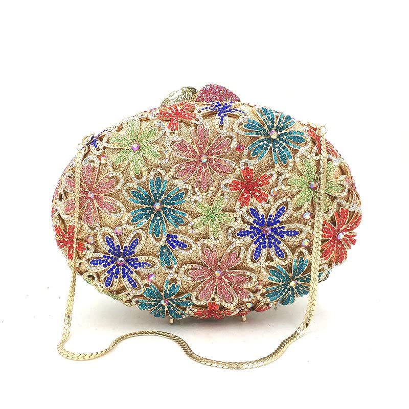 ZHUHW Bridal Wedding Party Purse Women Evening Party Bag Colorful Crystal Clutch