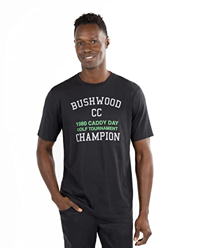 TravisMathew Men's Bushwood 2.0 T-Shirt, Black, XL