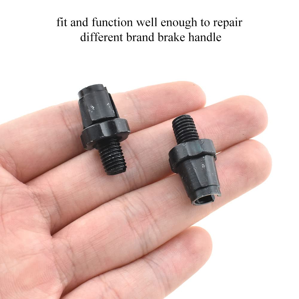 Yadaland 36mm Diameter Brake Cable Adjuster Easy Tune Action Smooth Threads Quick Install Lock Steady Alloy Bicycle Handle Lever Screws Bolt Fastener Accessories 10 PCS for Mountain and Road Bike