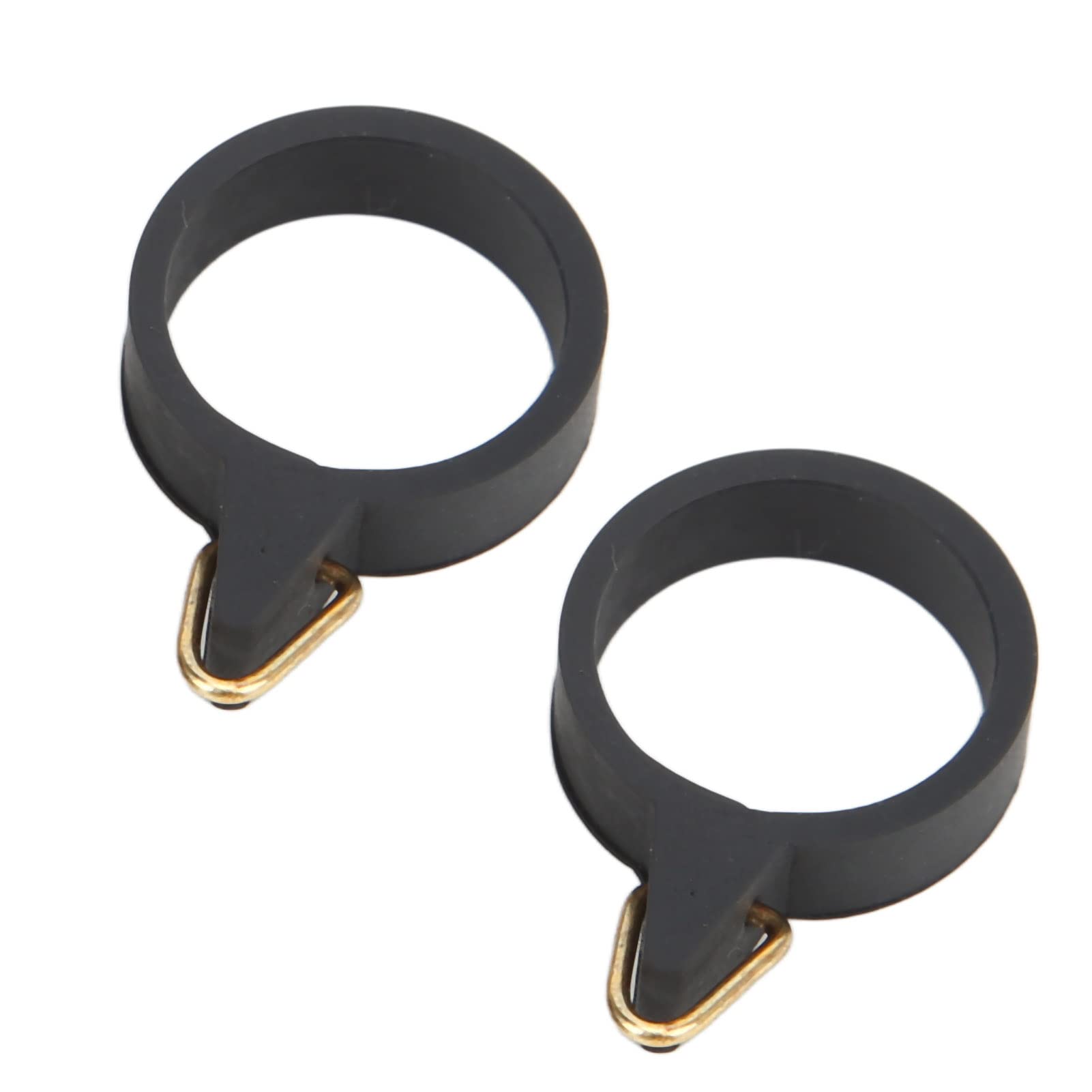 Yeuipea Fishing Rod Hook Holder,5pcs Fishing Rod Hook Holder Rubber Circle Stainless Steel Fishing Pole Hook Keeper for Bait Tool(Medium)