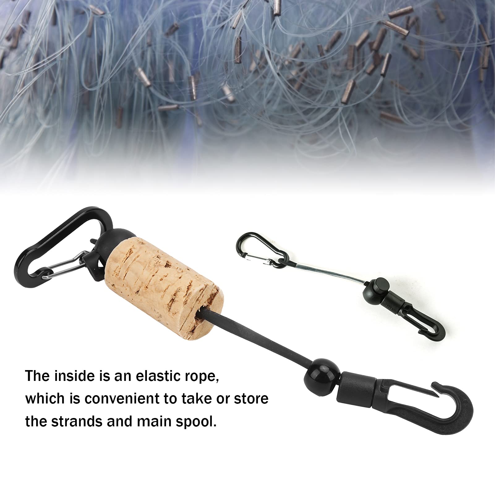 Yeuipea Fishing Tippet Holder,Fishing Portable Tippet Holders 2 in 1 Line Hanger Tools Fishing Accessories
