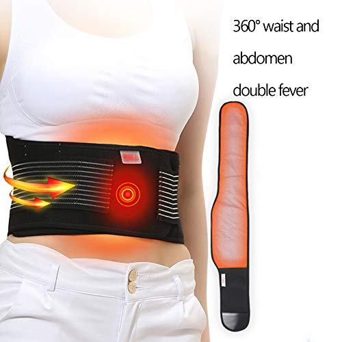 TANGIST Lumbar Brace Self-heating Back Support Belt Adjustable Pain Relief Spine Injury Light And Breathable Lower Back Belt Brace (Size : L)