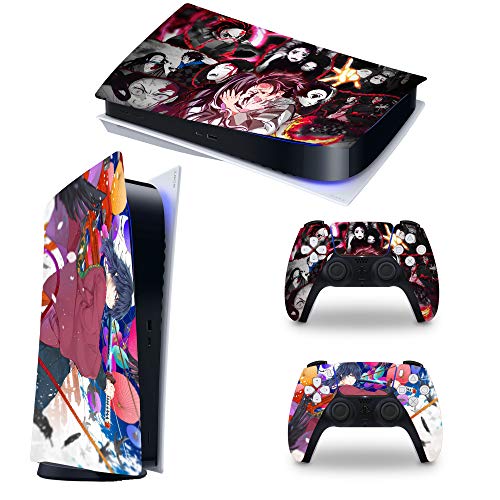 PlayStation 5 Skin Set – Devil Hunter - HD Printing Vinyl Skin Cover Protective for PS5 Standard Edition Console and 2 PS5 Standard Edition Controller