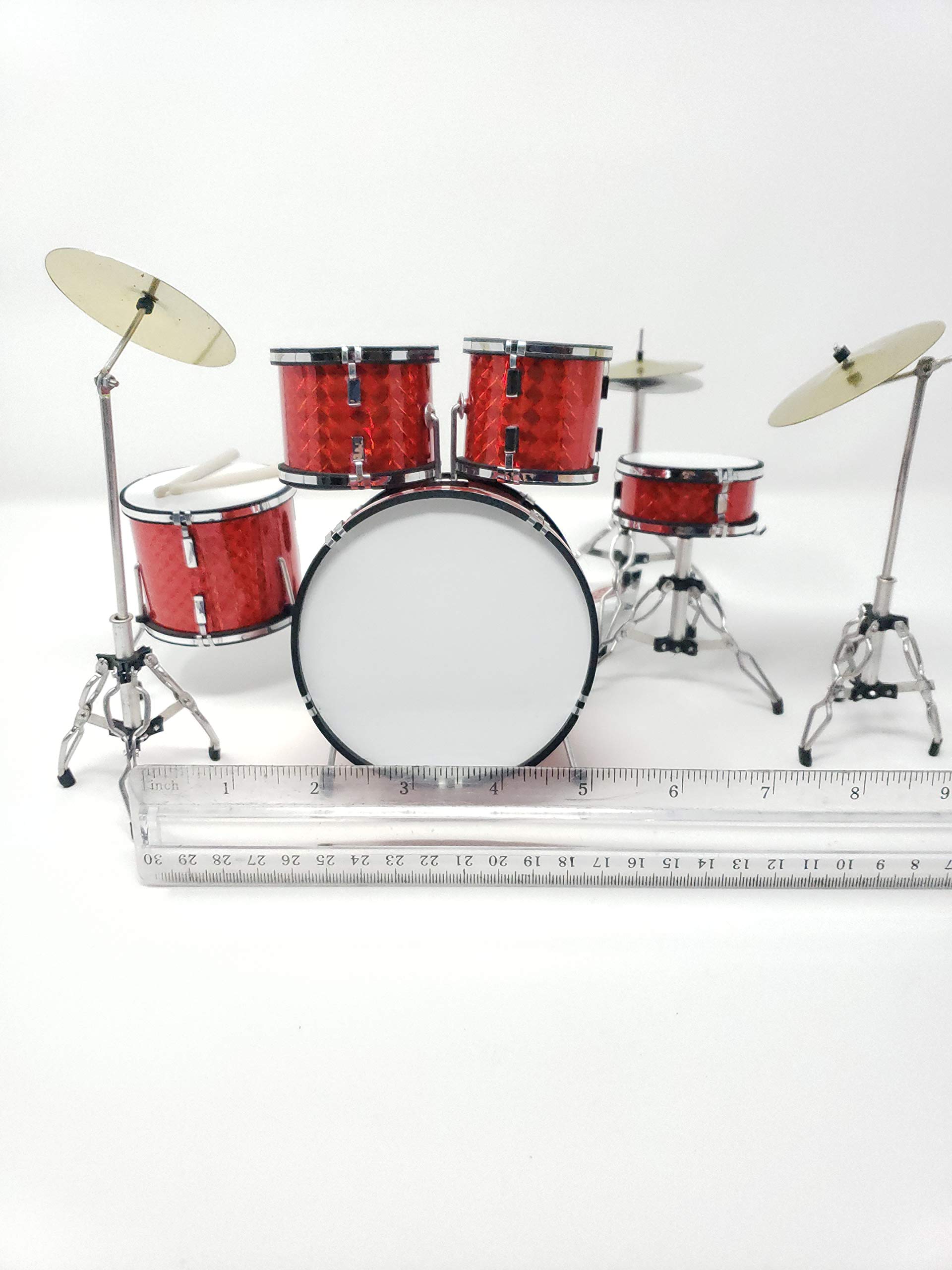 RED Miniature Drum Set Replica. For Display Only