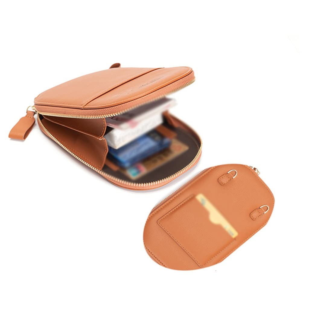 WYFDP Leather Messenger Bag for Women Phone Wallet Small Crossbody Shoulder Purse Card Holder Pocket (Color : D, Size : 1ps)