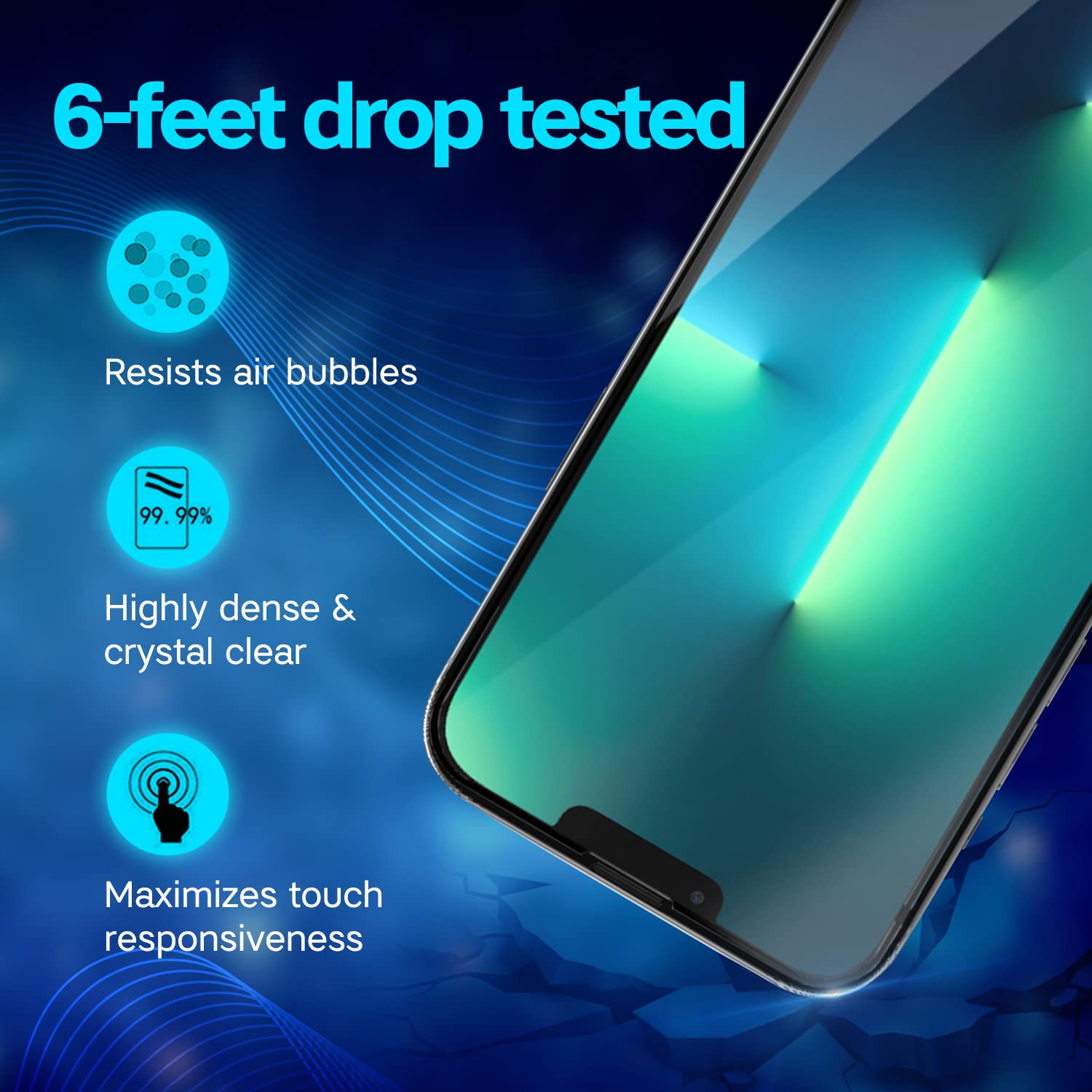 Shatterproof Tempered Glass Screen Protector for iPhone 13 Pro Max/iPhone 14 Plus - 99% Clear, Easy Installation Tray, Full Coverage, Bubble Free - Protectors for Apple 6.7" (iPhone 13 Pro Max)