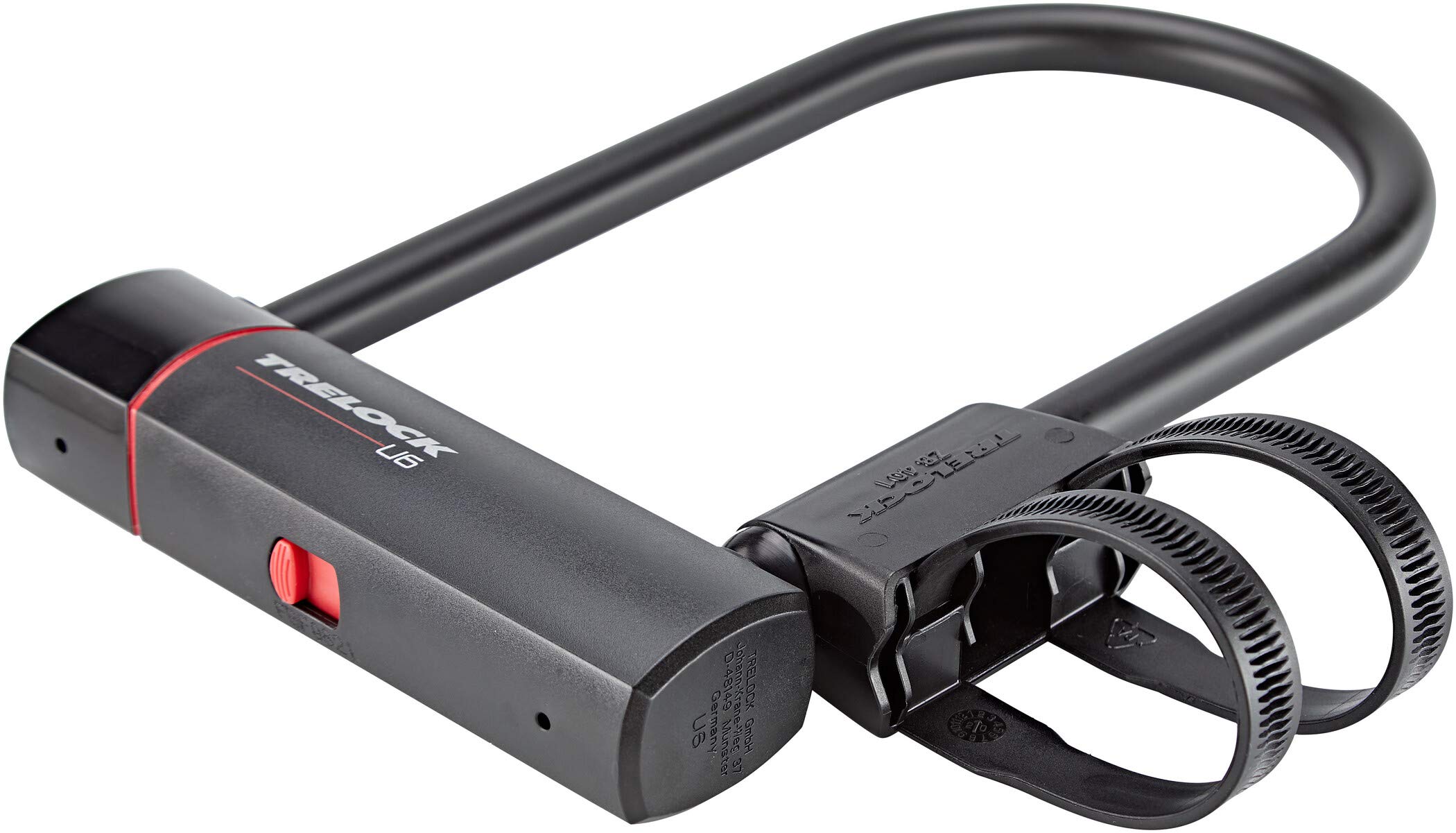TRELOCK 422131 4016167067509 Steel Arch Lock U6 108x300 Diameter: 16mm, Black, 230 mm
