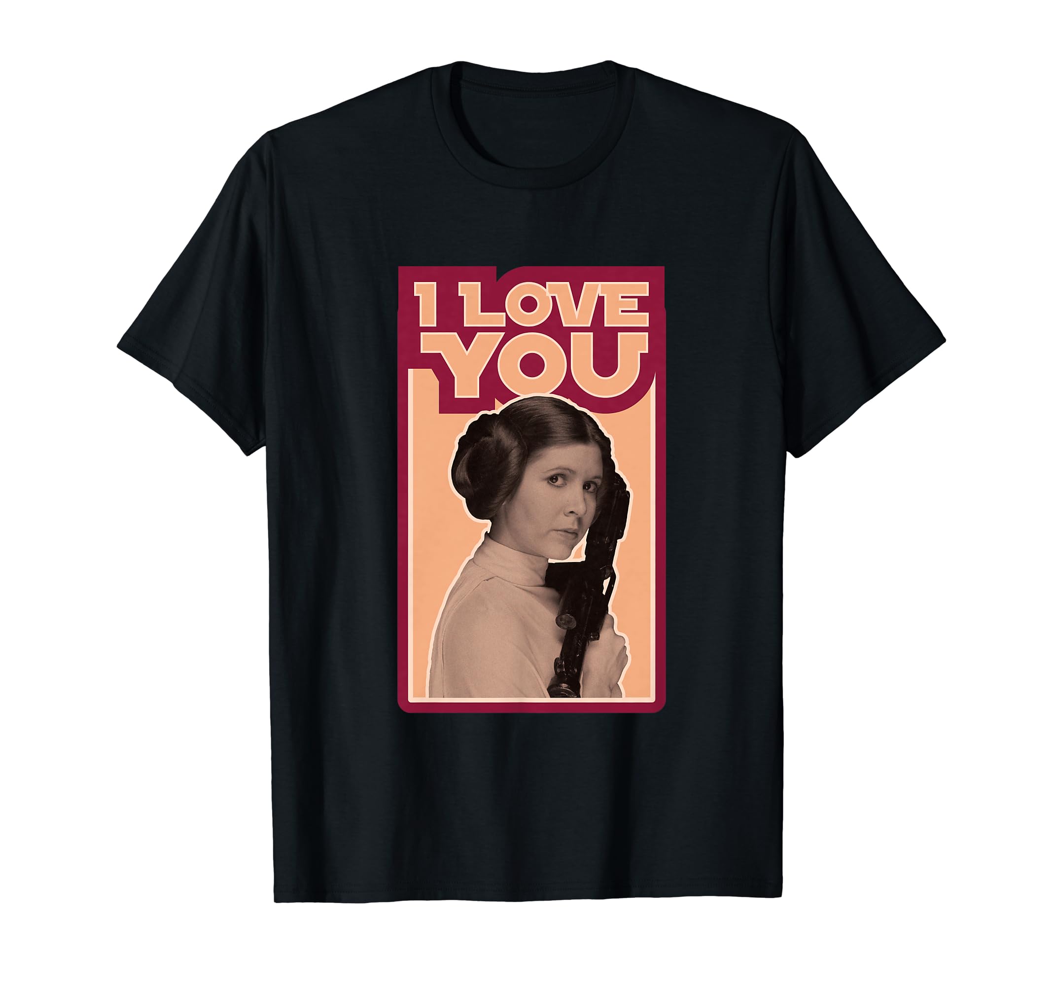 Star Wars Valentine's Day Princess Leia I Love You Vintage T-Shirt