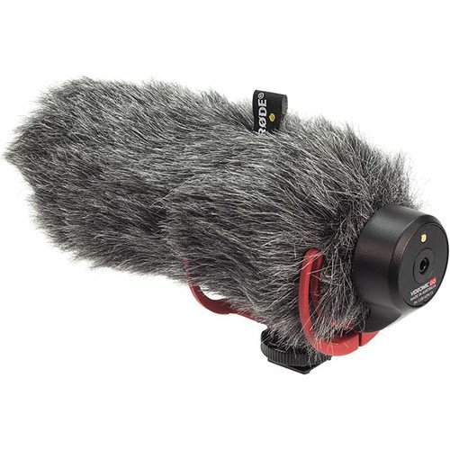 Rode VideoMic GO II On-Camera Shotgun Microphone and Deluxe Windshield Wind Cover Kit