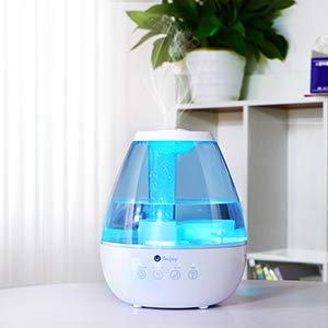 Tekjoy Cool Mist Humidifiers, Premium Ultrasonic Air Humidifier for Large Bedroom and Baby, Whisper Quiet, Auto Shut-Off, Touch Panel, 360° Nozzle, Timer, 2.2L Lasts Up to 24 Hrs