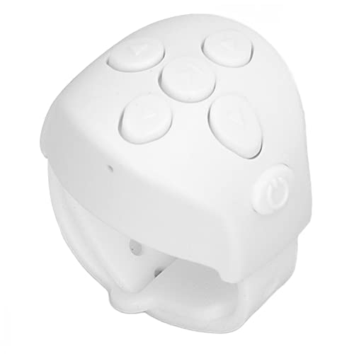 Remote Control Page Turner, Support Mainstream Apps Rechargeable Remote Control for Android Phones (White)