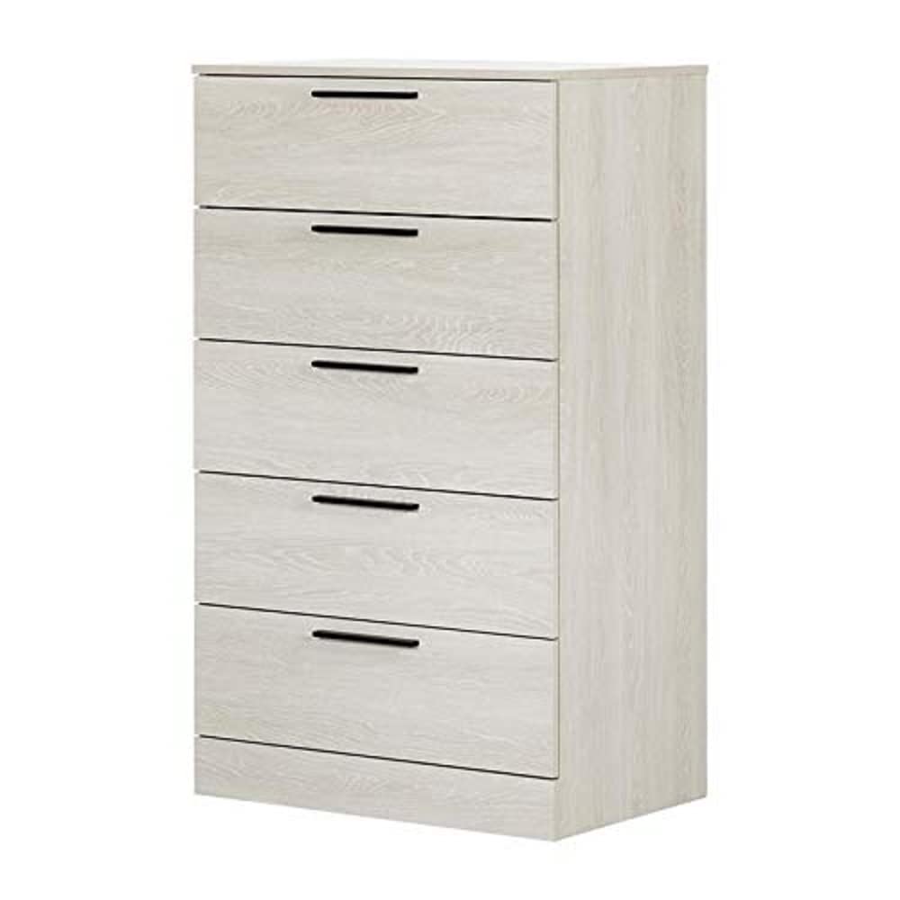 South Shore Step One Essential 5-Drawer Chest, Gray Oak, 29x 19 x 48.75 inches