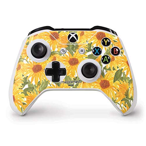 Skinit Decal Gaming Skin compatible with Xbox One S Controller - Officially Licensed Bouffants and Broken Hearts Sunflowers Design