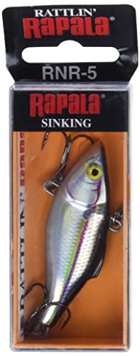 Rapala Rattlin' Rapala 05 Fishing lure, 2-Inch, Holographic Shad
