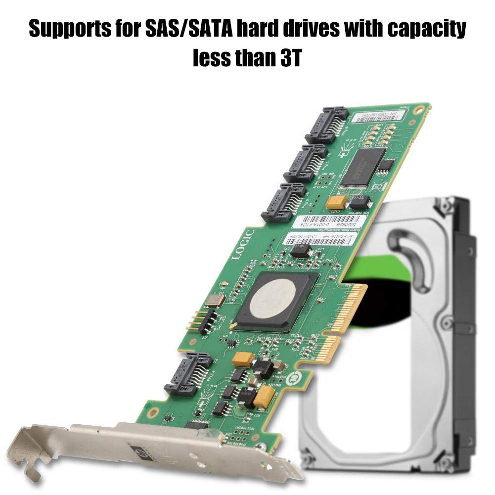 SAS3041E Array Card, 1000MB,s 4 Channels LSISAS1064E LSI SAS3041E HP 4 Port SAS Card for HP Version 4 Port SAS RAID Array Card Controller for RAID