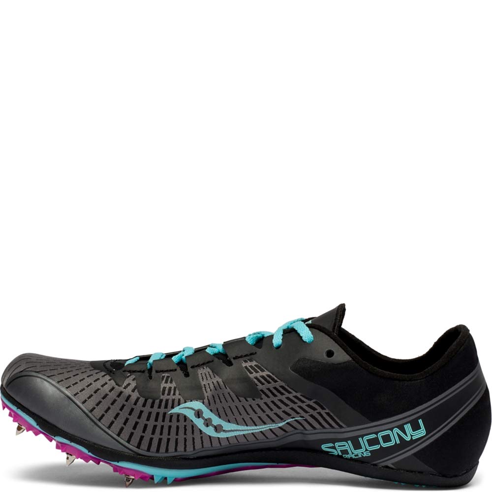 Saucony Women's Ballista 2 Track Shoe, grey/blue, 5 Medium Women