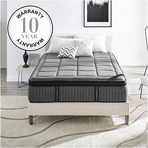 Savile Row Hybrid Euro Top 14.5 Inch Mattress, Twin XL