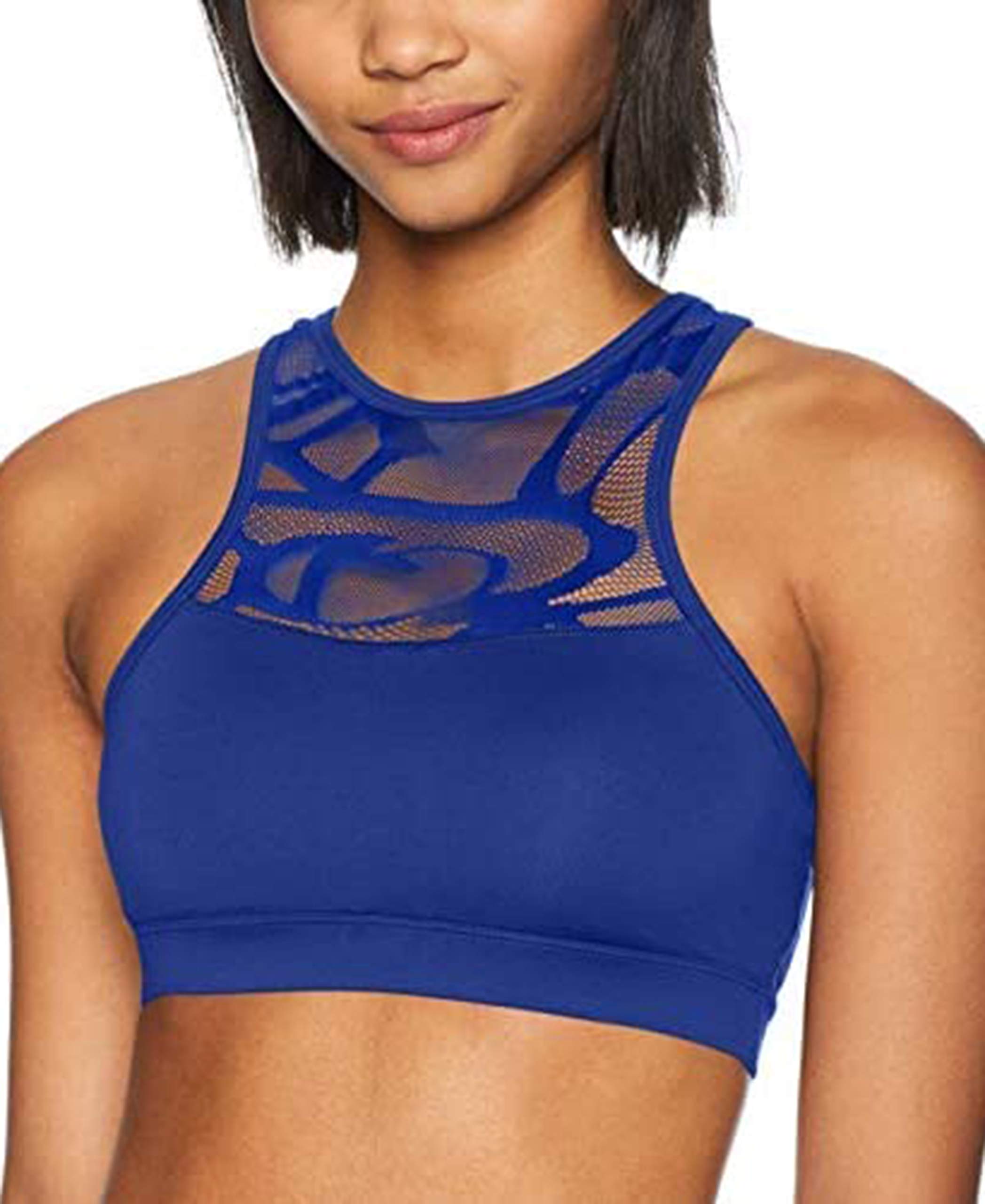 Spalding Women's High Neck Mesh Insert Sports Bra