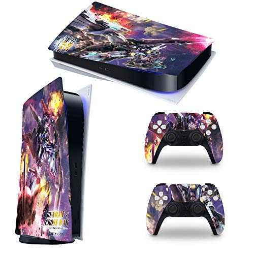 Roboot Battle PS5 Digital Edition Whole Body Vinyl Skin Sticker Decal Cover for Playstation 5 Digital Edition System Console and Controllers