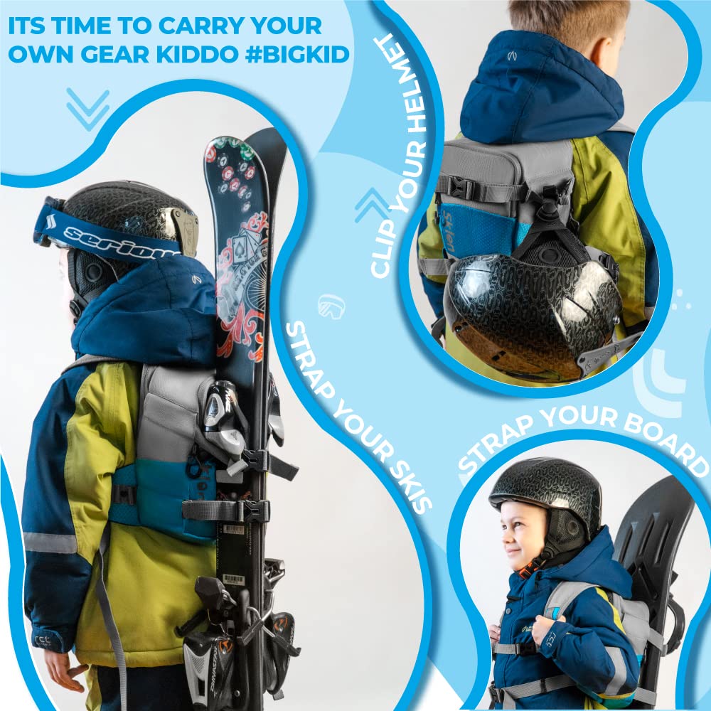 Sklon Ski and Snowboard Harness Trainer Backpack for Kids - Teach Your Child The Fundamentals of Skiing and Snowboarding - Premium Training Leash Equipment Prepares Them to Handle The Slopes