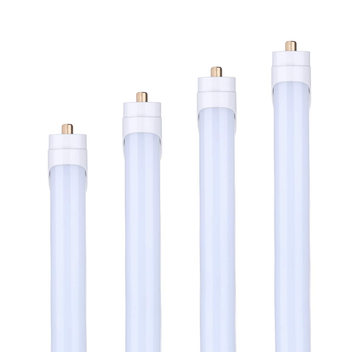 TRLIFE 8FT LED Tube Light, T8 8FT LED Shop Light Bulbs 45W Cool White FA8 Base, Replacement for Florescent Fixtures 6000K, Frosted Cover for Warehouse Workshop Mall Shop Garage(4 Pack)