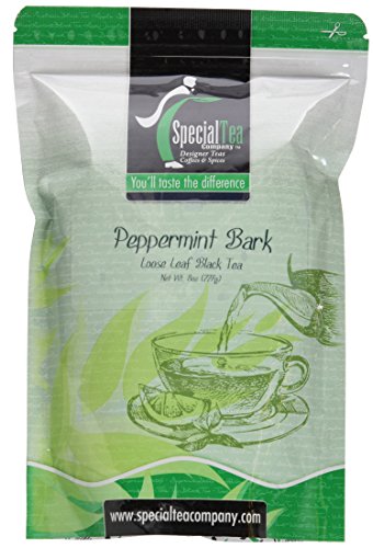Special Tea Loose Leaf Black Tea, Peppermint Bark, 8 Ounce