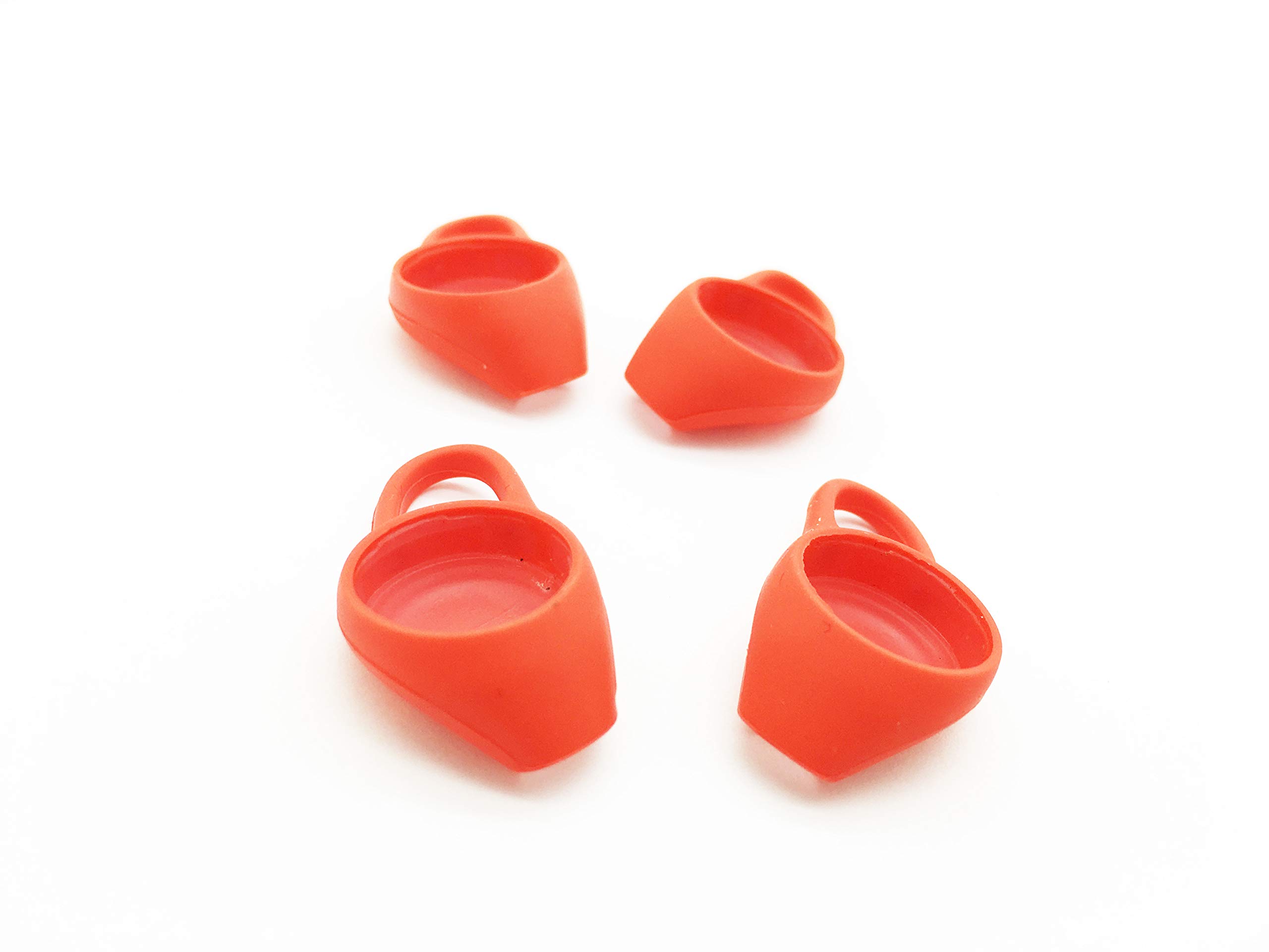 Reki Backbeat Fit 3100 Ear Tips | Silicone Earbuds Eartips Ear Gels Compatible with Plantronics BackBeat FIT 3100 2100 Wireless Sports Headphones - 4pcs (Red)