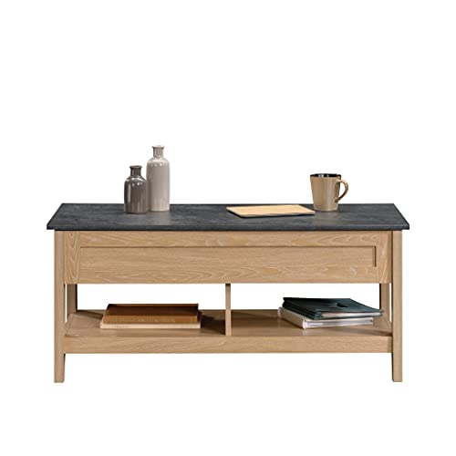 Sauder August Hill Lift-top Coffee Table, L: 43.15" x W: 19.45" x H: 18.82", Dover Oak Finish