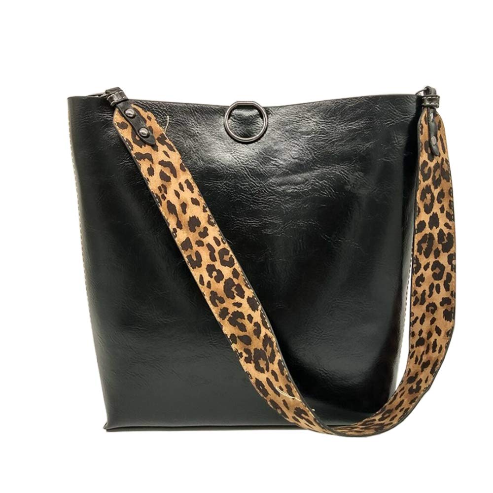 Segater® Women Leopard Print Bag Reversible Leather Tote Bag Oversized Top Handle Large Shoulder Handbag Purse 2 Pcs Red
