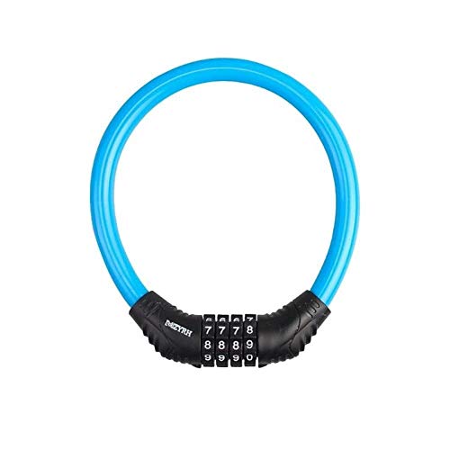 ZMYDZ Bicycle Lock Bicycle Lock Multi-Function Code Combination Bicycle Security Lock Bike Anti Theft Cable Lock-Black Bike Locks (Color : Red) (Color : Blue)