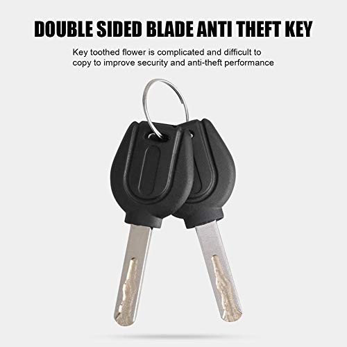 ZMYDZ Bicycle Lock Reflective Anti-Theft Cable Lock Security Road Bicycle Mini Ring Locks Motorcycle Cycle Bike Cable Anti-Cutting Lock Bike Lock