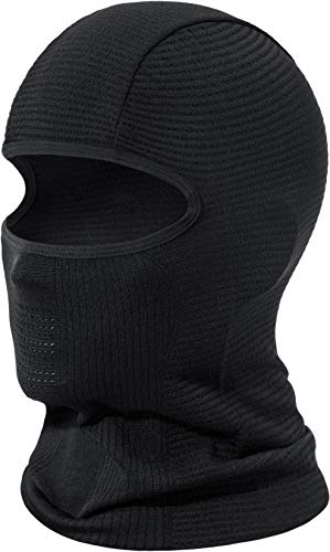 TSLA Thermal Winter Balaclava Face Mask, UV Protection Fleece Lined Ski Mask, Lightweight Windproof Neck Gaiter, Windproof Balaclava Black, One Size