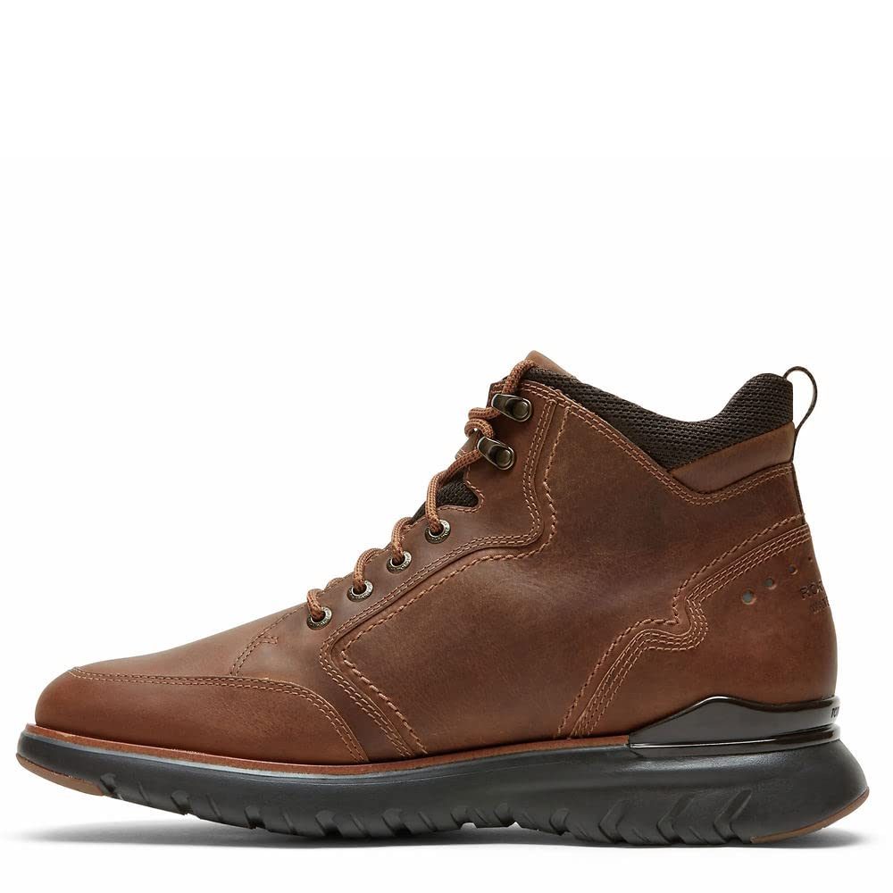 Rockport Men's Total Motion Sport Waterproof Boot Hiking, Tan, 9.5 Wide
