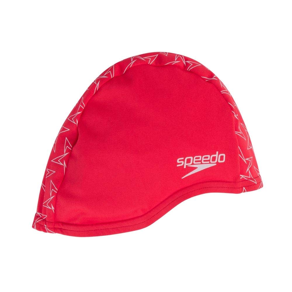 Speedo Unisex's BoomStar Endurance + Cap Swimming, Lava Red/White, One Size