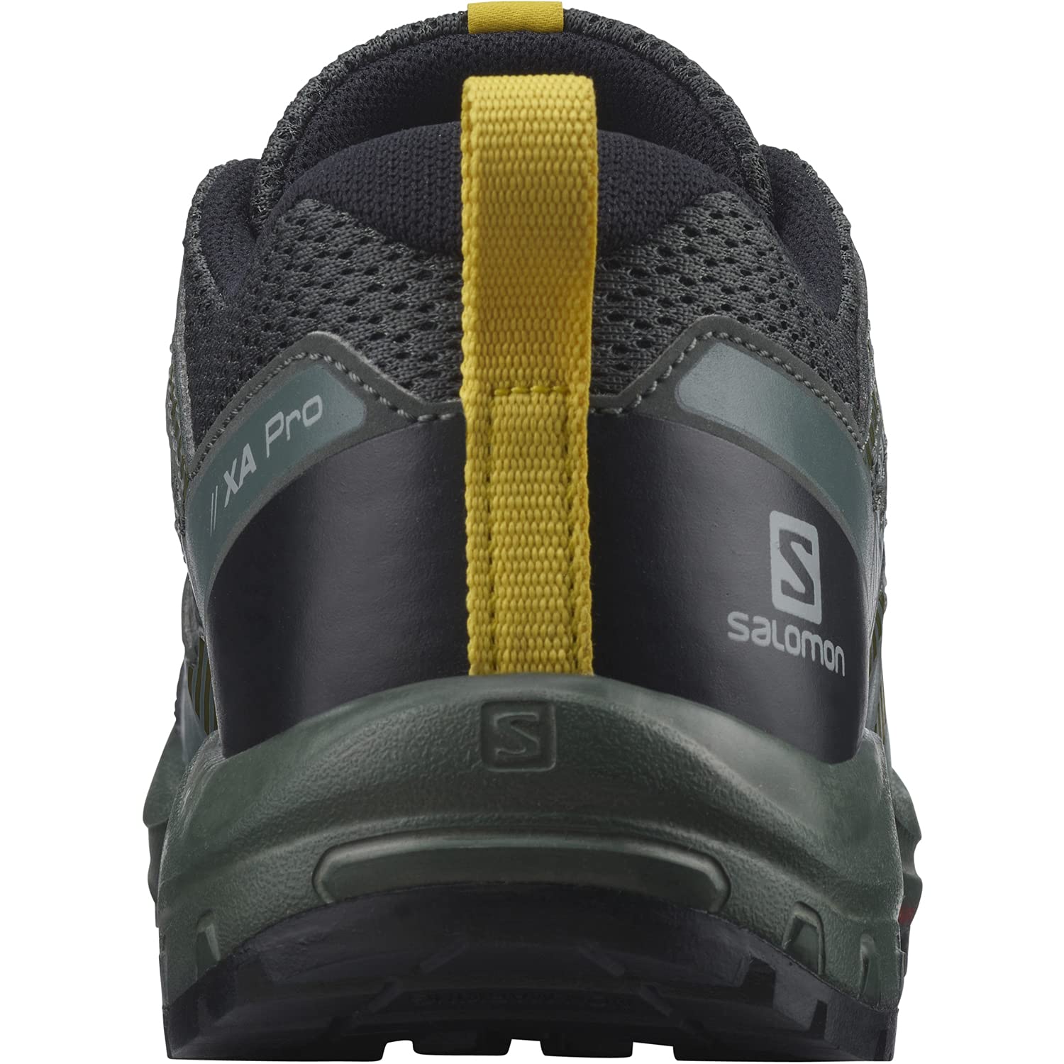 Salomon Kid's XA PRO V8 Trail Running Shoes, Black/Urban Chic/Sulphur, 7.5 Big Kid