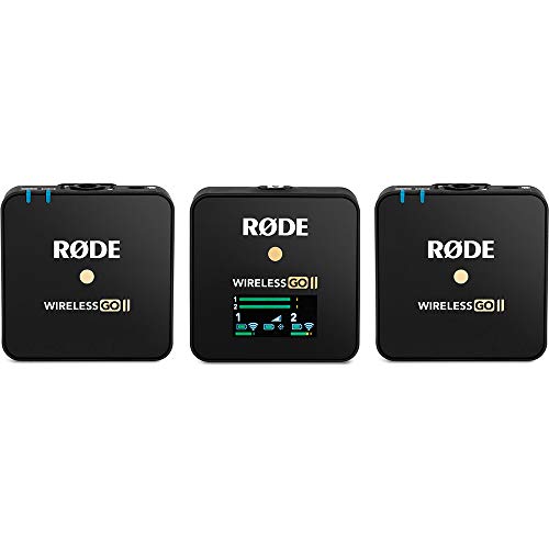 Rode Wireless GO II 2-Person Compact Wireless Mic System/Recorder Bundle with 2X Lavalier GO Omnidirectional Lavalier Mic