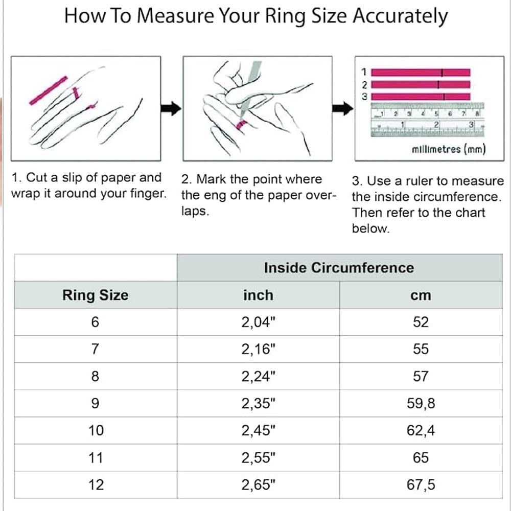 ZOEBER 2/5 Pcs Moissanite Magnetology Lymphvity Ring (9, 2PCS-A)