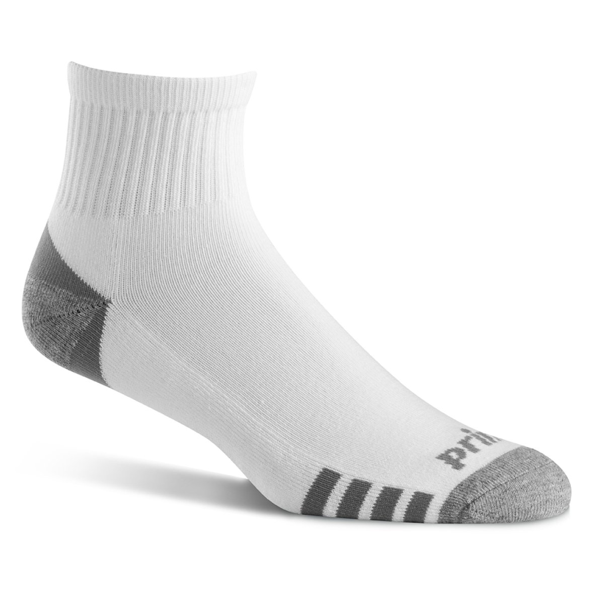 Prince Men's Athletic Quarter Socks (6 Pair Pack) (White)