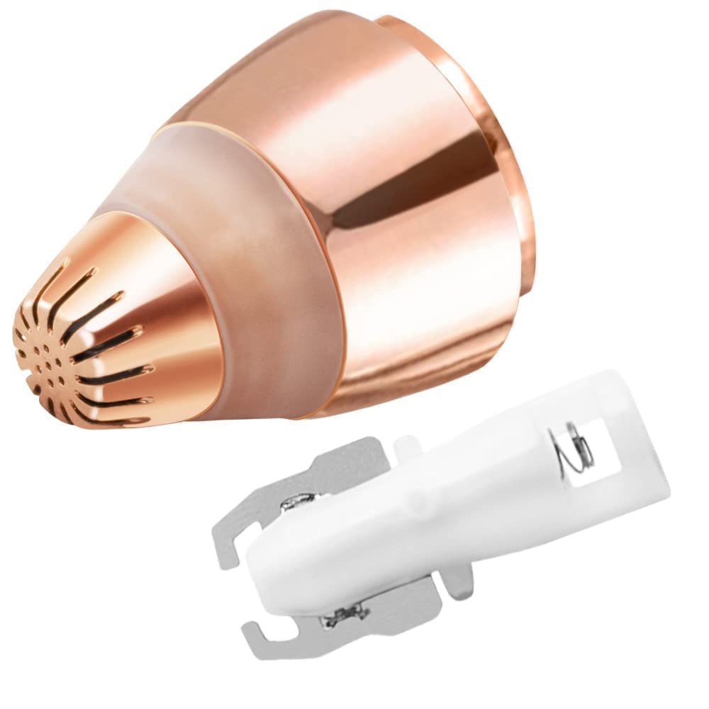Replacement Heads for Finishing Touch Flawless Brows Eyebrow Facial Hair Remover, Rose Gold - Pack of 4