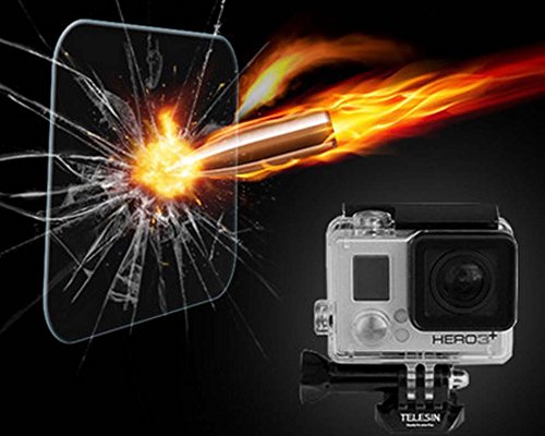 PCTC Screen Protector Compatible for Gopro Hero 7 6 5 Black Sport Action Camcorder Tough Screen (4 Pack)