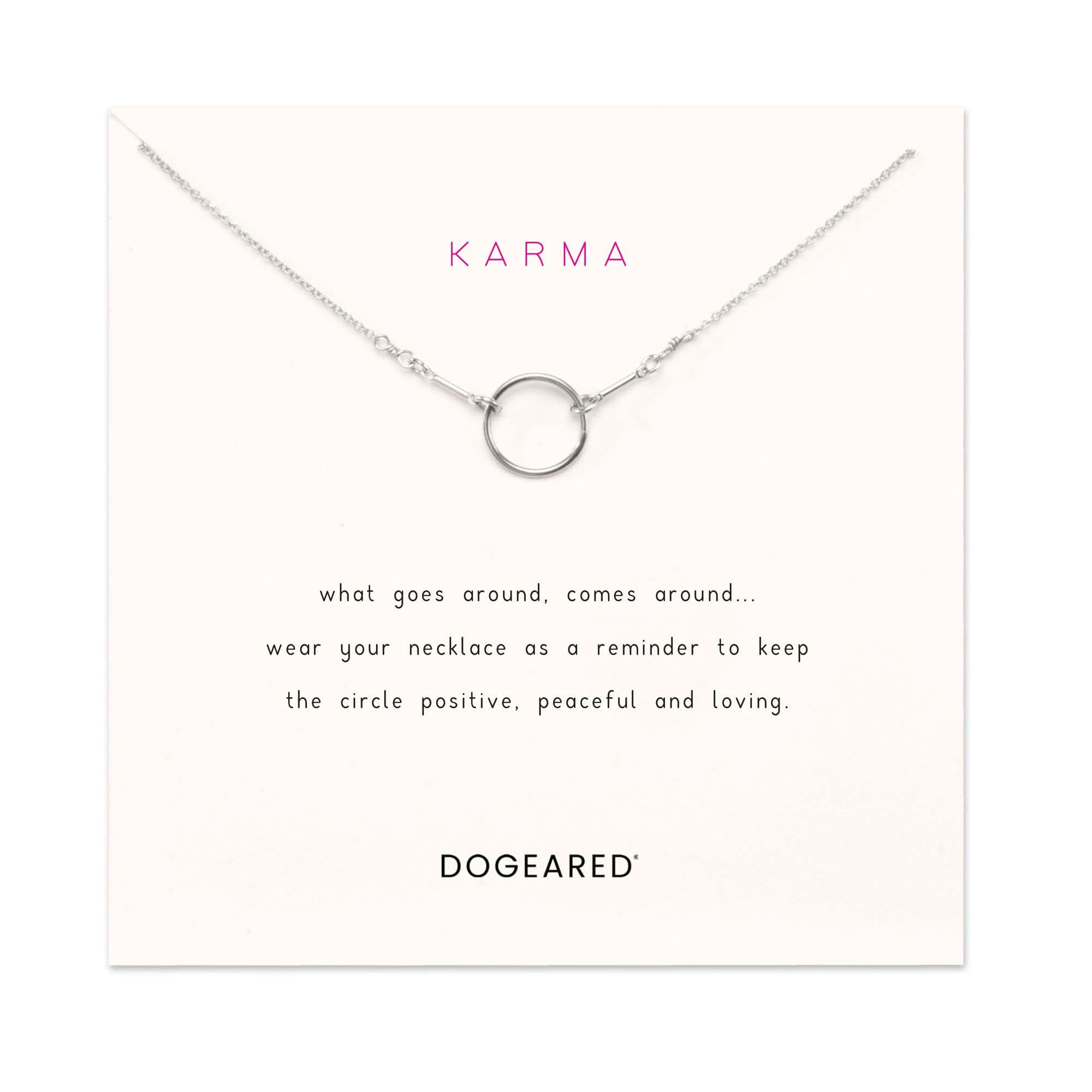 the original karma necklace - Sterling Silver