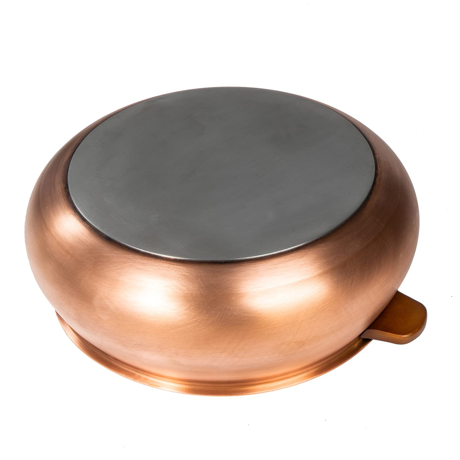 ZhenSanHuan Chinese Traditional old fashioned Copper Hot Pot (6L, double flavor)