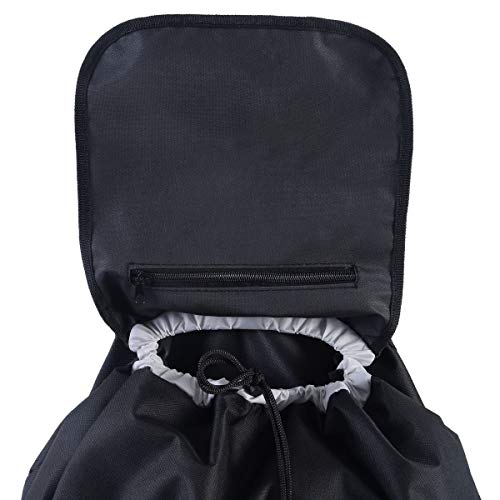 SPSUPE Foldable Shopping Carts Trolley, Grocery Cart Dolly with Wheels, Removable Push Bag, Pull Utility for Groceries, Ideal for Apartment Picnic Beach Travel, Black