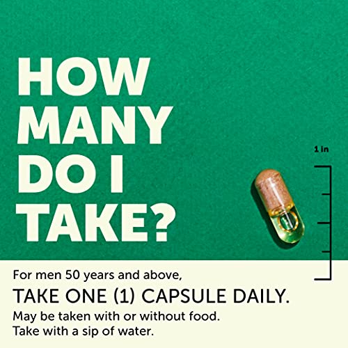 SmartyPants Multivitamin for Men 50+: Omega-3 DHA, Zinc for Immunity, Vitamins D3, C, B6, B12, Vitamin A for Eyes, Folate, Selenium, One Per Day, 30 Capsules, 30 Day Supply