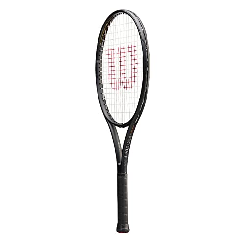 Wilson Pro Staff 26 V13.0 Youth Tennis Racket, Carbon Fibre, Black, WR050410U