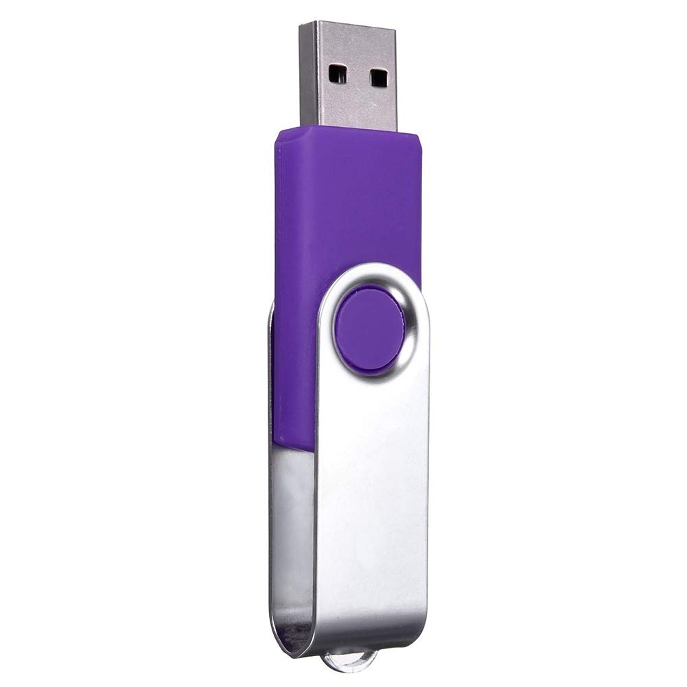 schicj133mm 64MB Portable Rotating USB 2.0 USB Flash Drive Pen/U Disk//USB Memory Stick/Data Storage Memory Stick Purple