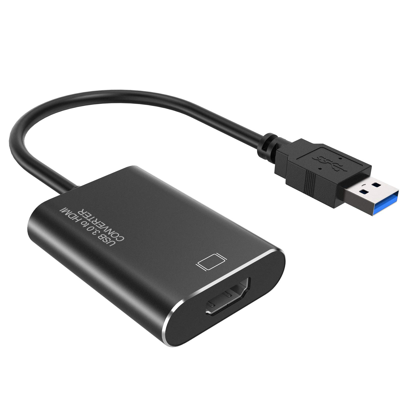 RayCue USB to HDMI Adapter, 1080P HD Audio Video Cable Converter, USB 3.0/2.0 to HDMI for Multiple Monitors, Compatible with Windows XP/10/8.1/8/7 (Not Support Mac, Linux, Vista, Chrome)